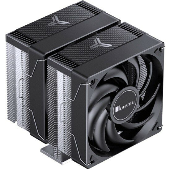 Кулер JONSBO CR-3000E LGA1700/1200/115X/AM5/AM4 (TDP 260W, PWM, 2 x 120mm Black Fan, 7 тепловых трубок, 4-pin) Retail