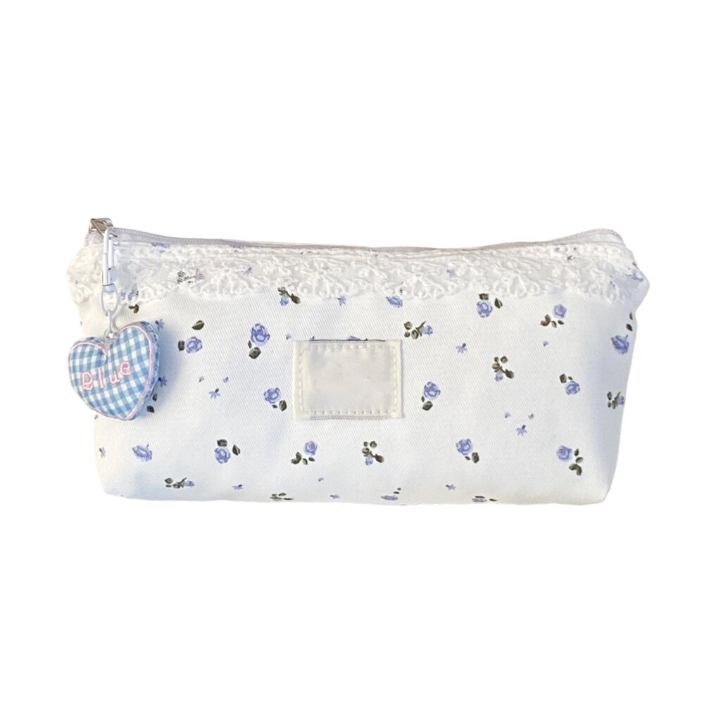 Кружевная Цветочная Сумка Для Карандашей, Пенал для Карандашей, Простой Пенал для Ручек для Школьного Офиса