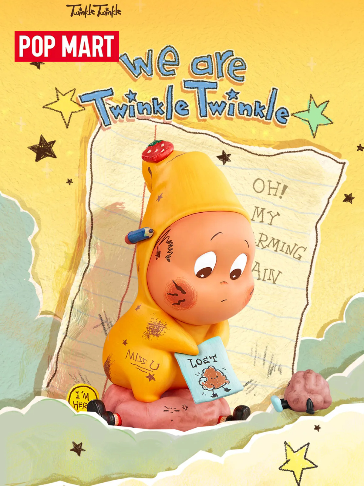 Коллекционная фигурка Слепая коробка POP MART We are Twinkle Twinkle Series Figures, пластик, 1шт, 9см