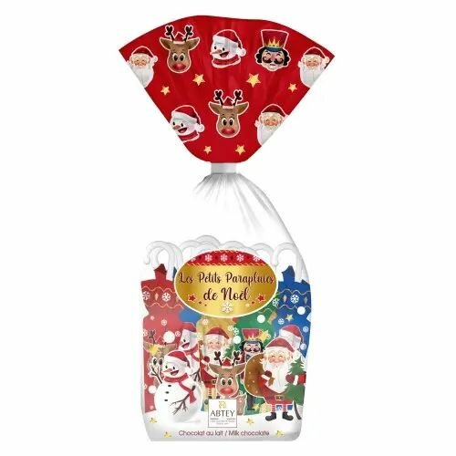 Конфеты ABTEY - SACHET PARAPLUIES de No l из молочного шоколада "Рождественские зонтики" /пакет/ 105г