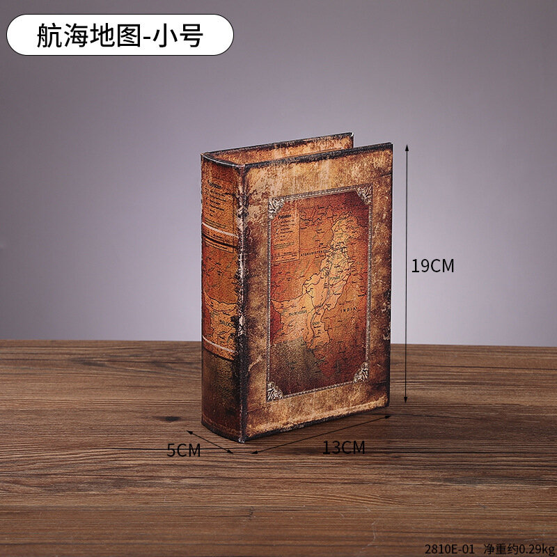 Имитация книги, модель книги для декора в кабинете, офисе, книжной полке, винтажная декоративная книга, реквизит для фотографии, ремесленная демонстрация