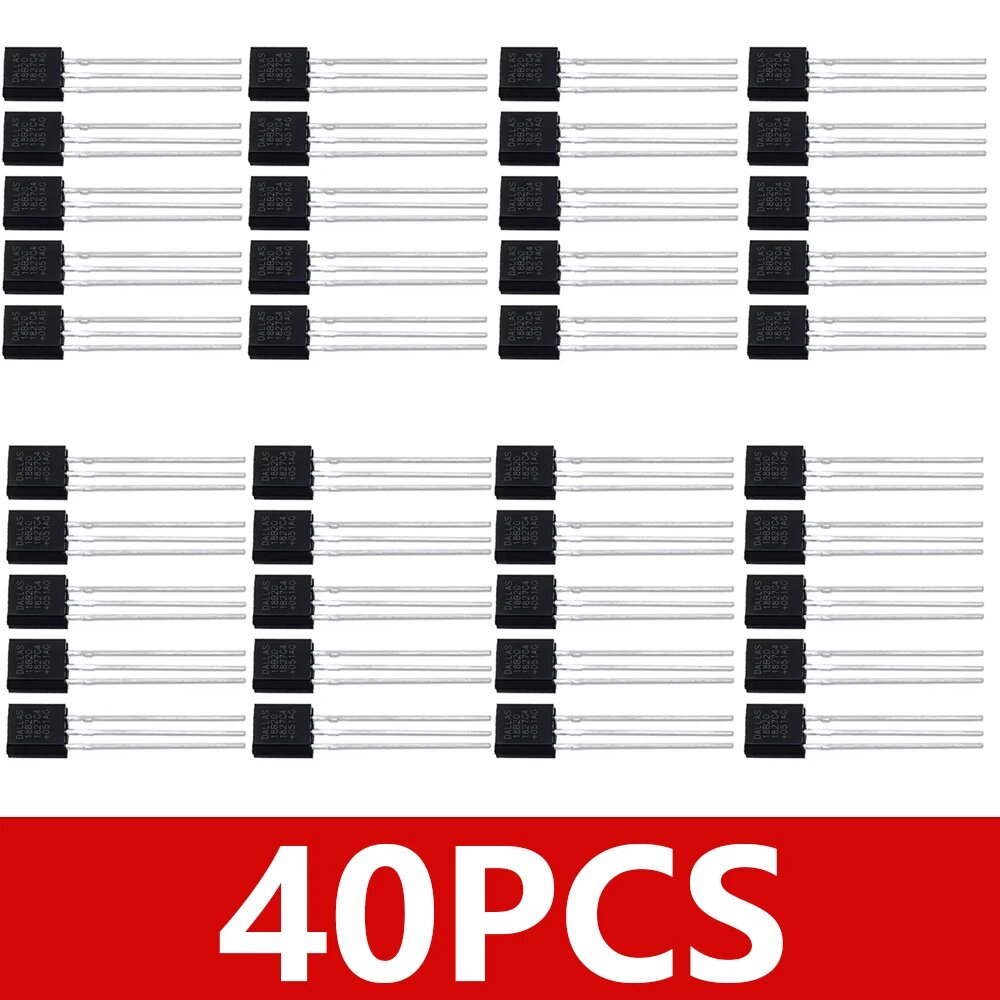 Датчик температуры DS18B20 40PCS