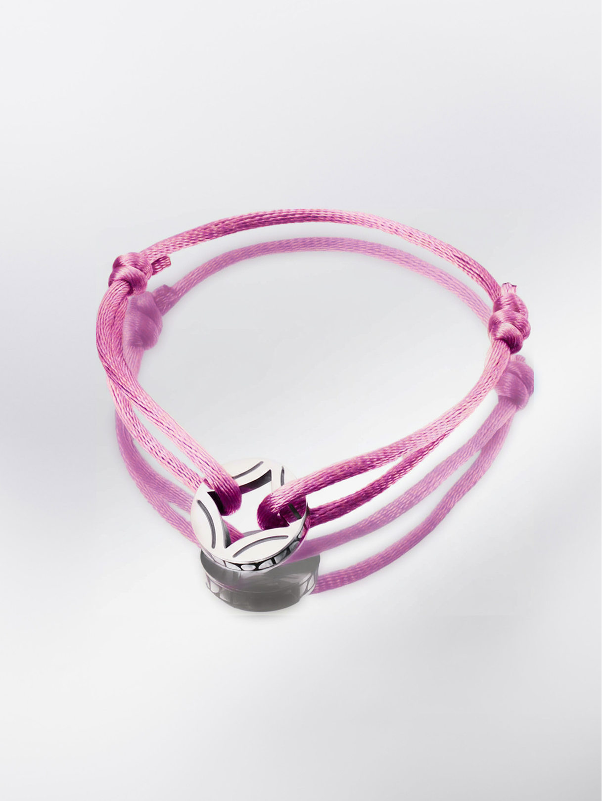 Браслет-нить, серебро, 925 проба, родирование