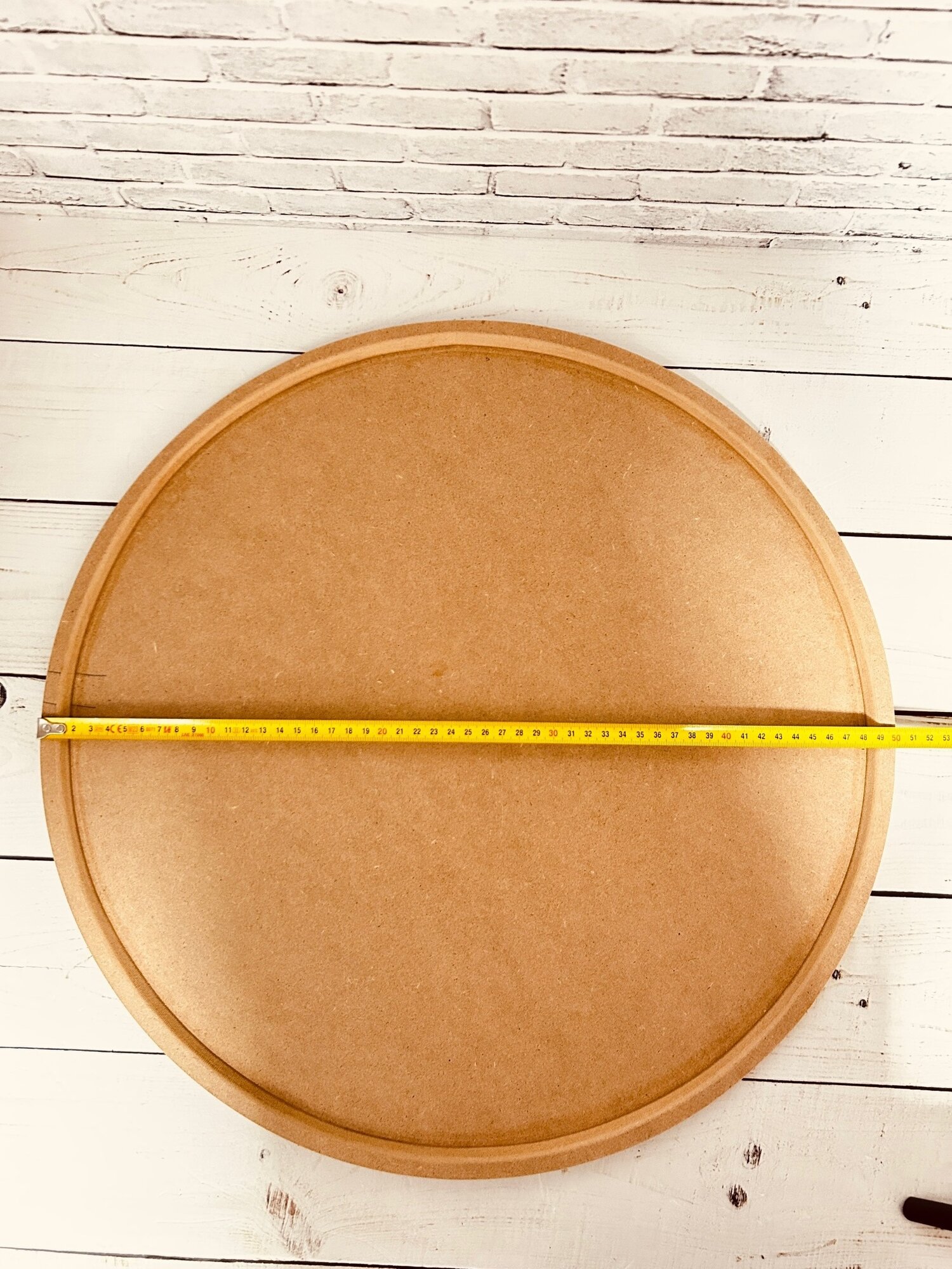 Поднос круглый 50 см панно заготовка для декупажа и росписи.