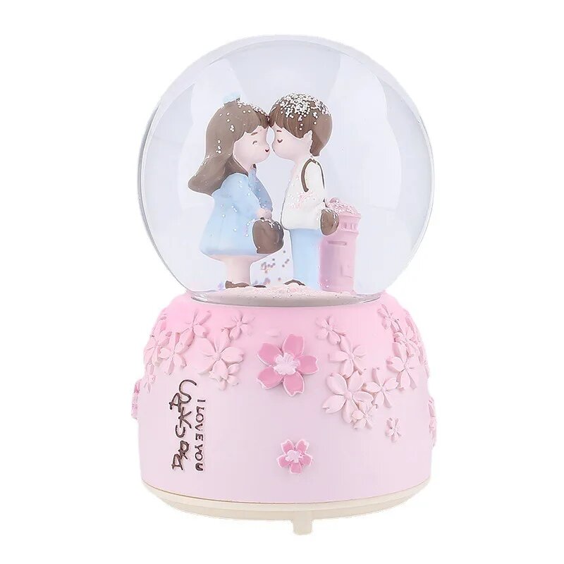 Музыкальная резиновая снежная глобус 153B Manual