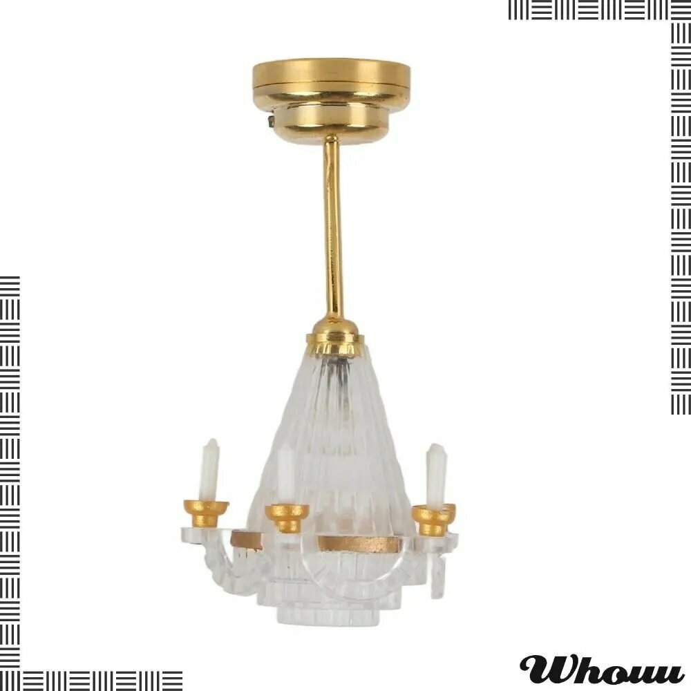 Миниатюрная люстра, яркий декор, для кукольного домика