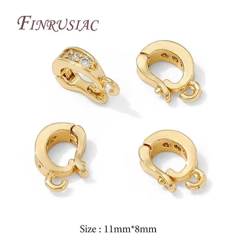 Позолоченные бейлы для подвесок FINRUSIAC, 8 штук