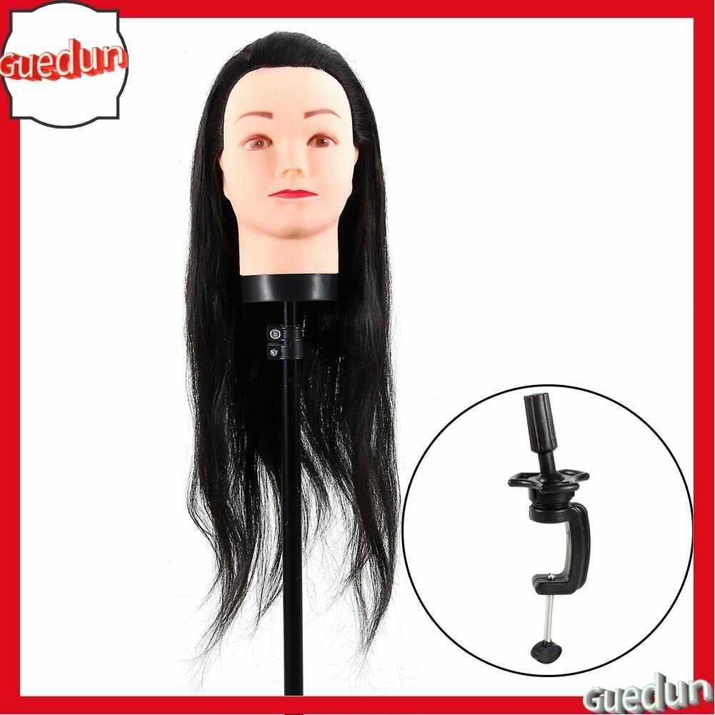 Манекен для причесок, черный, для студентов косметологии