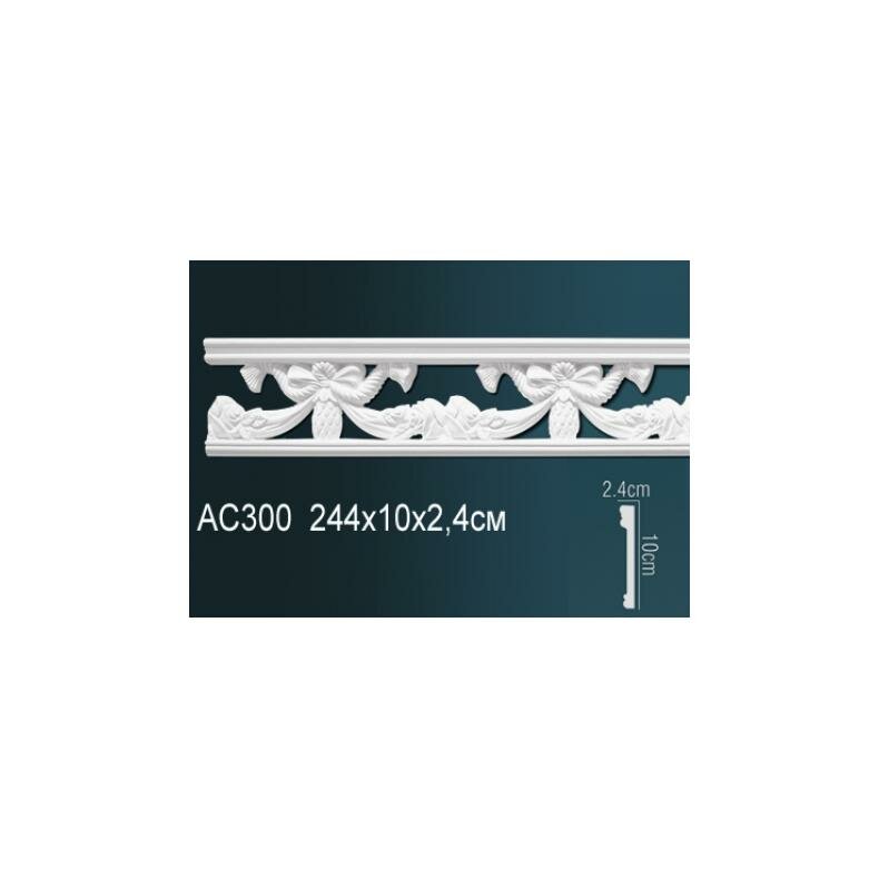 Молдинг полиуретан 10*2,4*240см Перфект AC300 под покраску 1штука