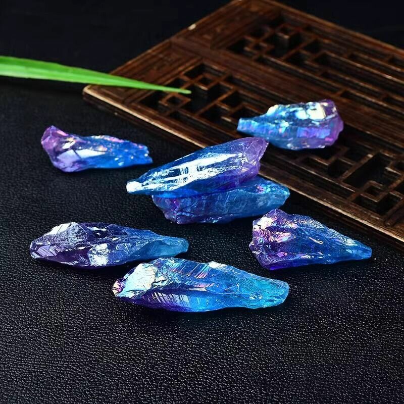 Коллекция натуральных минералов с реальными фотографиями для любителей и детей (Покрытый кварц, Размеры: 4-5см, Вес: 10г)