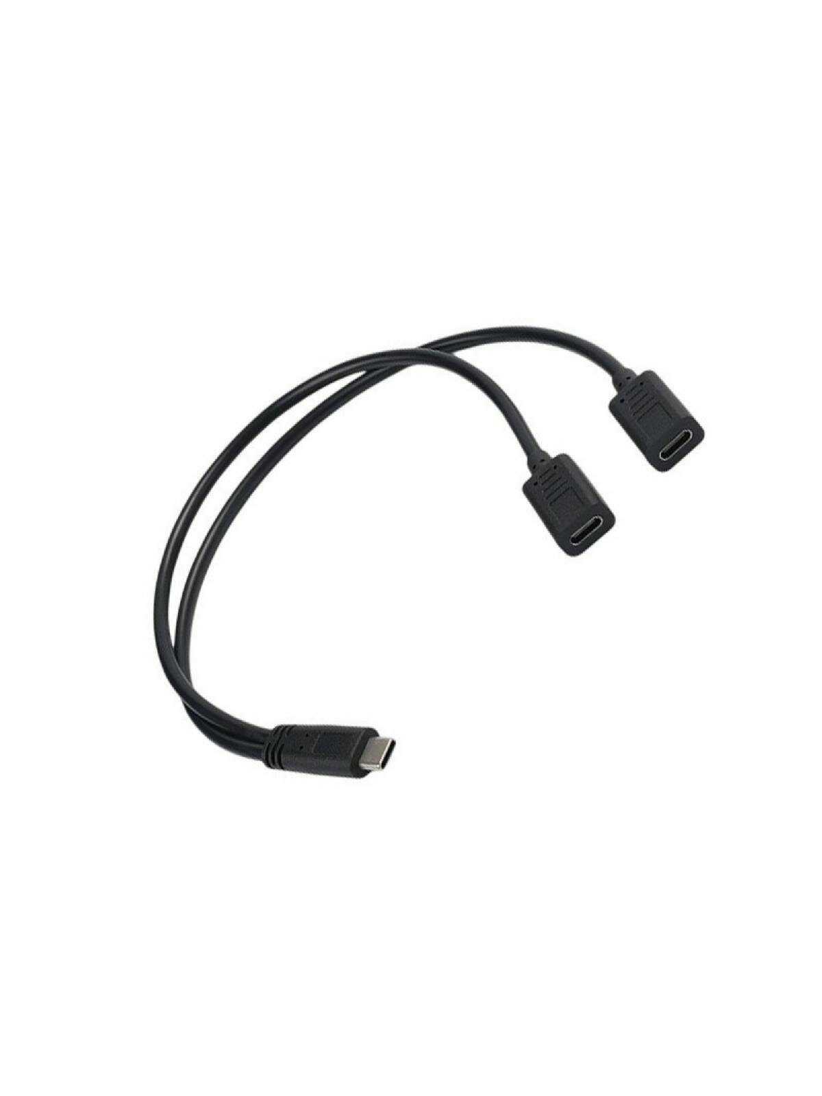 Кабельный шнур для зарядки USB C штекер к двойному USB C штекерному зарядному адаптеру