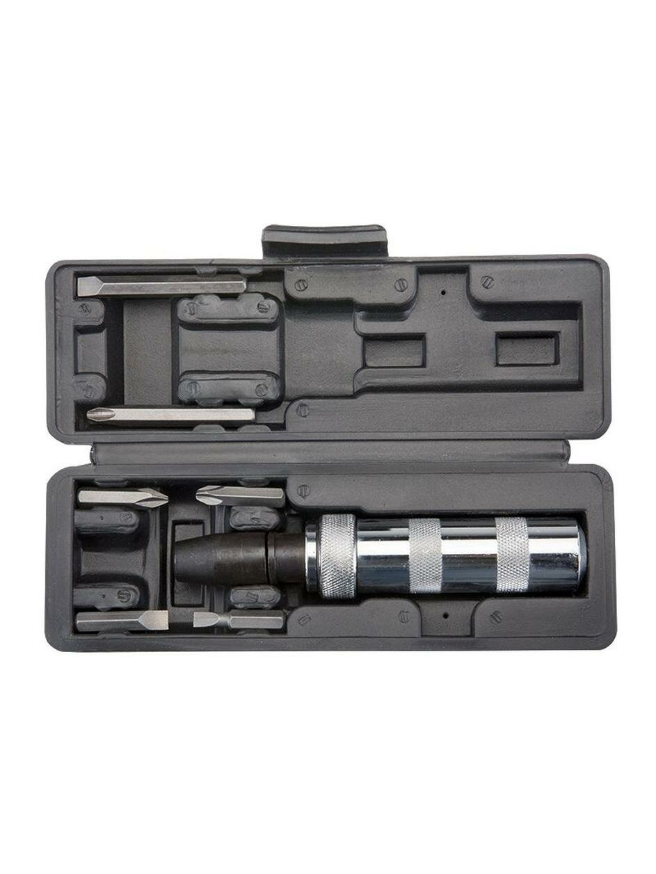 Отвертка ударная с насадками, 6 предметов, AVS (A40456S)