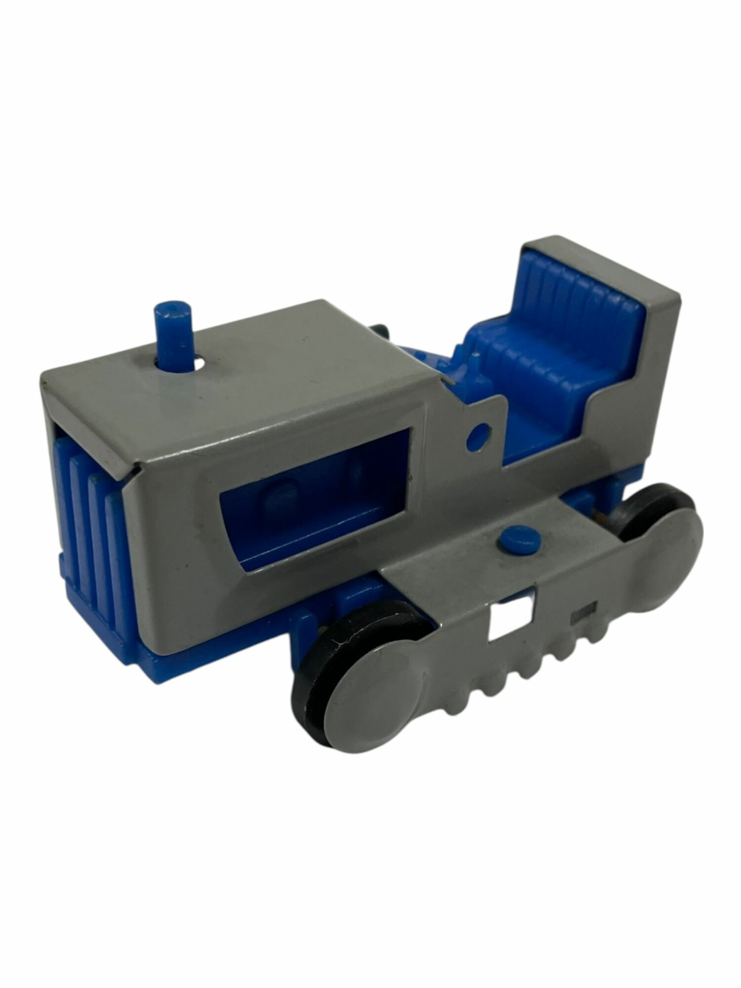 Советская винтажная игрушка, трактор из жести и пластика, сделано в СССР