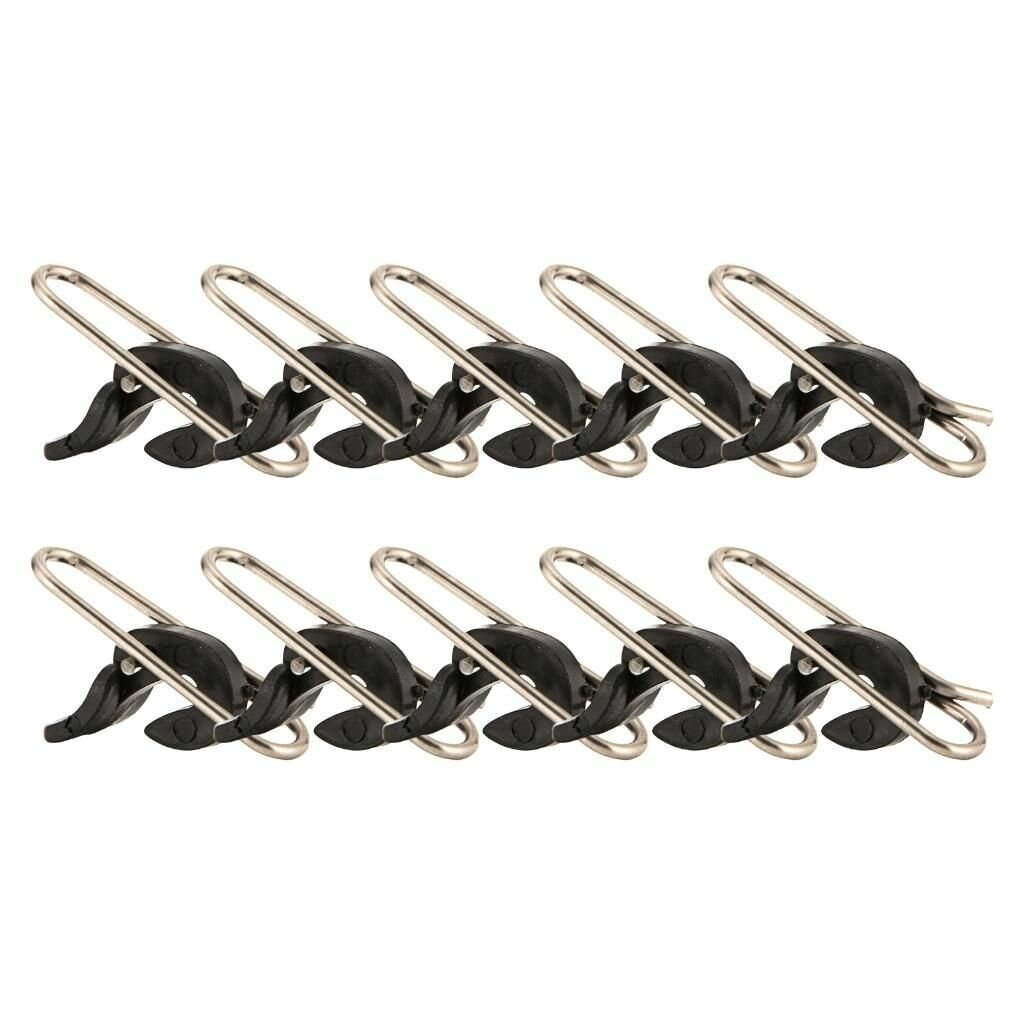 Рыболовные клипсы из нержавеющей стали, Черный