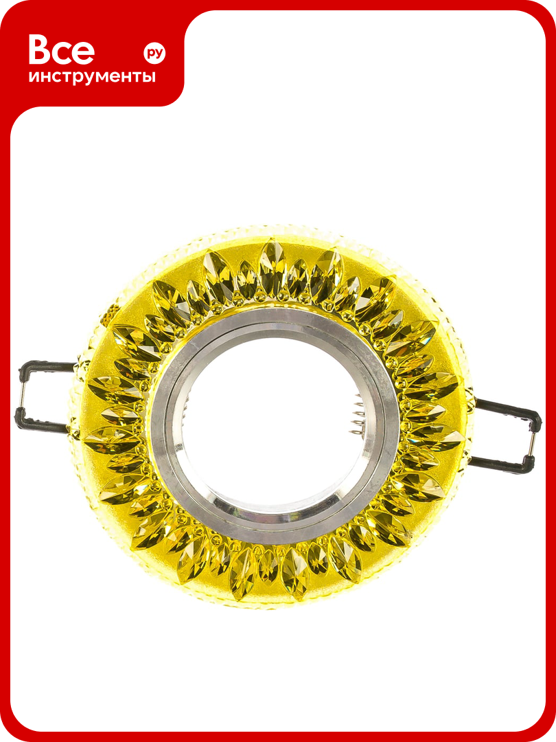 Светильник Fametto DLS-L141 GU5.3 GLASSY GOLD, декоративный, встраиваемый, серия Luciole UL-00003878