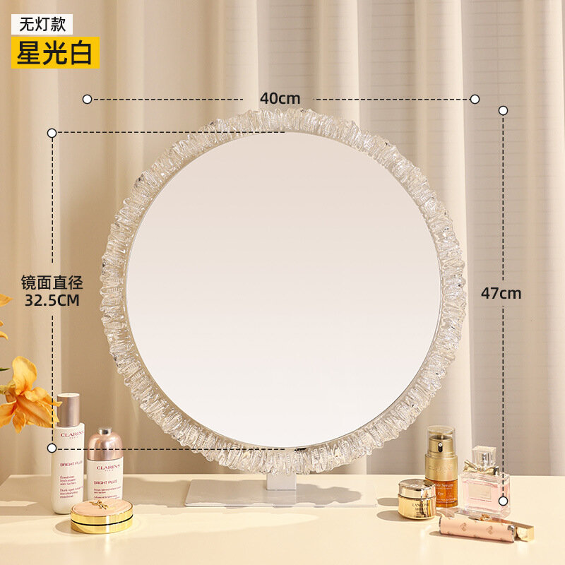 Зеркало для макияжа SG, популярное, легкая роскошь, акриловое, с LED-подсветкой, высококачественное зеркало для туалетного столика, зеркало неправильной формы, настольное зеркало с подсветкой