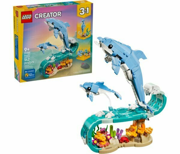 Конструктор LEGO Creator 31385 Морские животные: прекрасные дельфины 3 в 1 (Lego 31385)