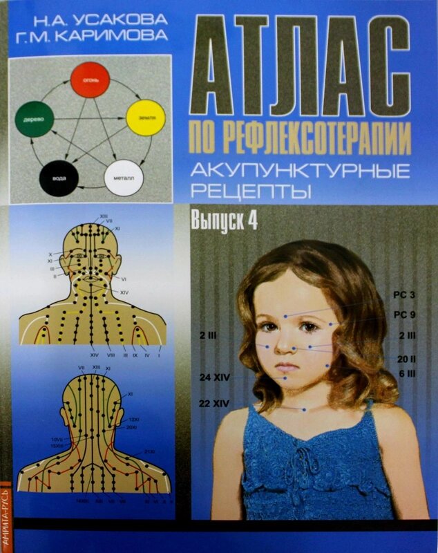 Атлас по рефлексотерапии. Акупунктурные рецепты. Вып. 4 (Усакова Н. А, Каримова Г. М.)