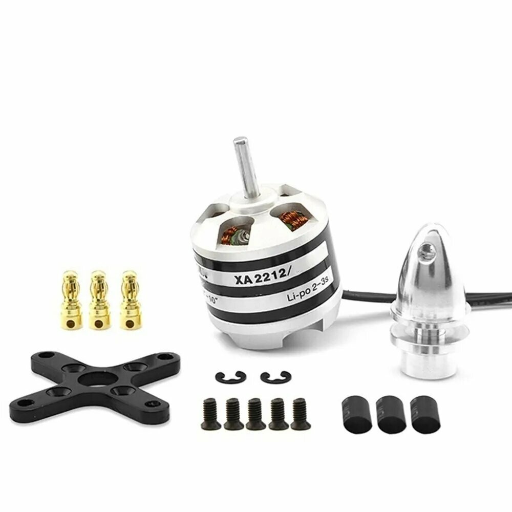 1 шт. набор бесколлекторного двигателя XA2212 1400KV 2-3S для радиоуправляемого самолёта