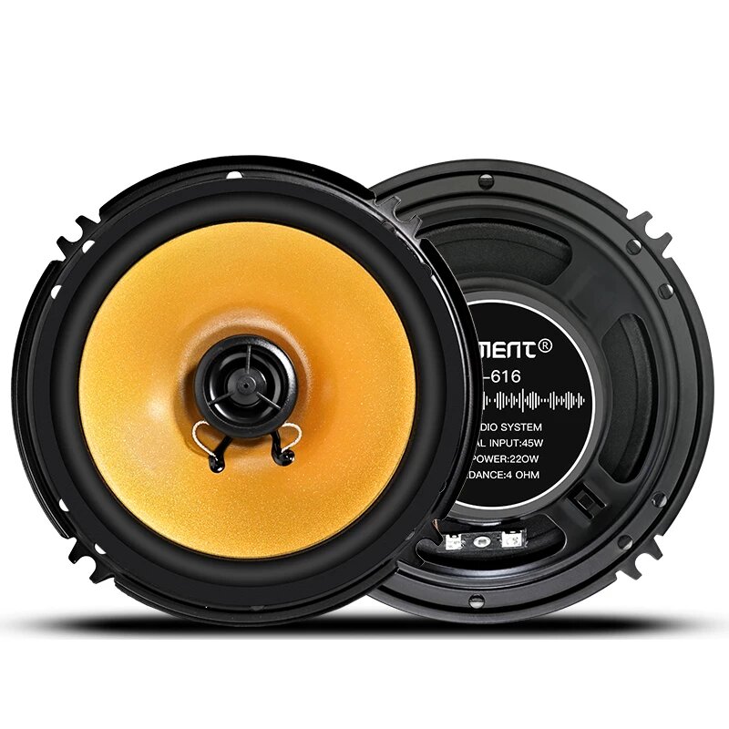 Автомобильные аудиоколонки 4-дюймовые, 5inch 6.5inch комплект, полнодиапазонные коаксиальные динамики с высоким