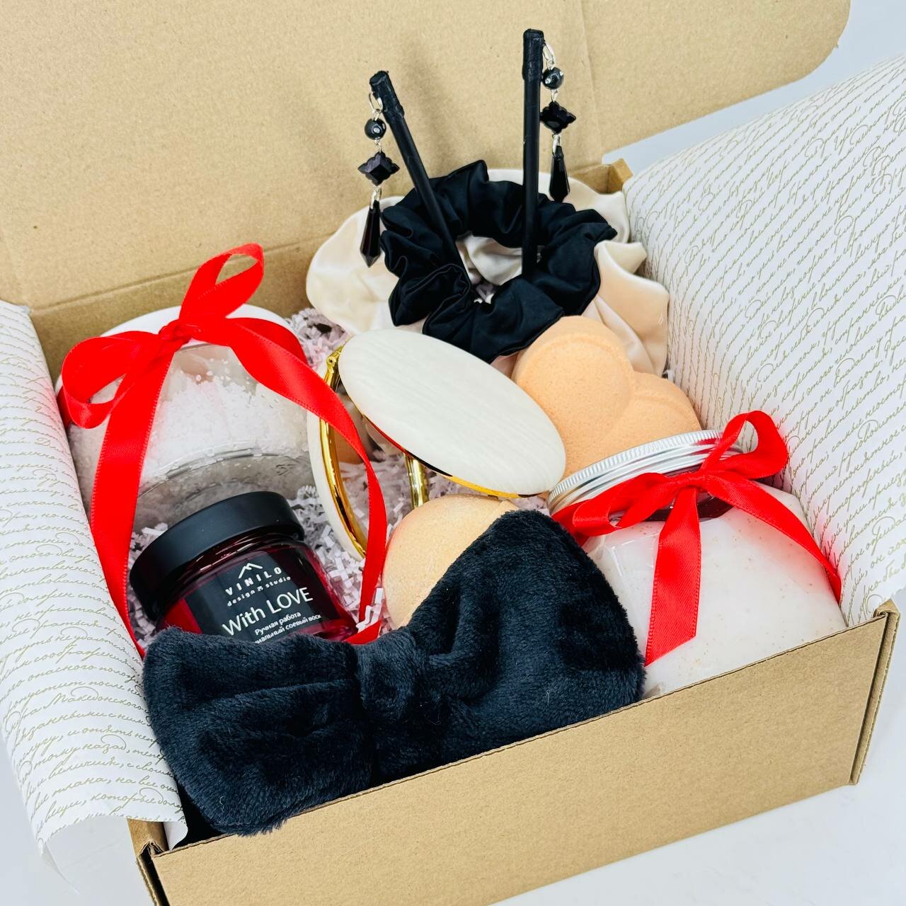 Бьюти бокс, спа набор для ванны для девушки. Подарок на 14 февраля, 8 марта