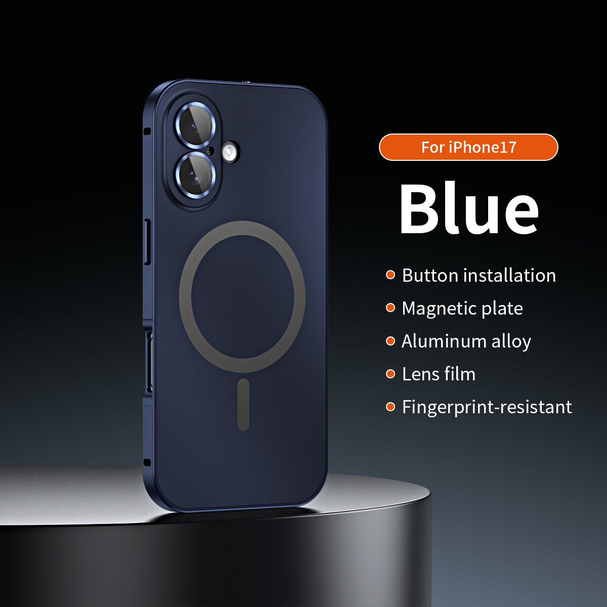 Чехол Для Apple iPhone 17 / Айфон 17, матовая поверхность, чехол-кардиомонитор, поликарбонат (PC), защита камеры, ударопрочный, усиленные углы, Apple, Apple iPhone 17, blue,