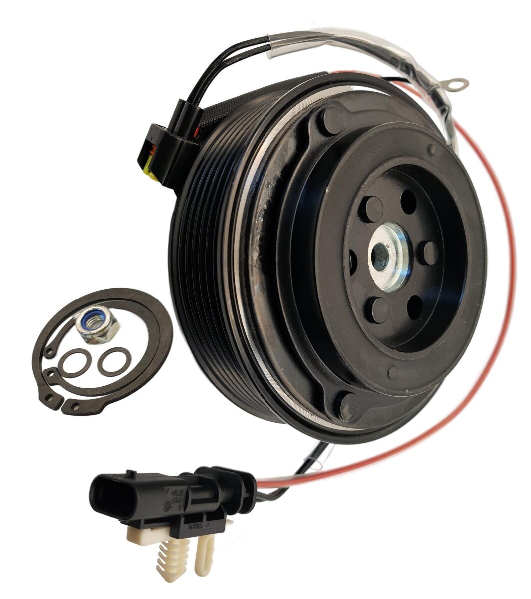 Муфта с японским подшипником NSK для компрессора кондиционера LR035760, LR05769 Jaguar XF, F-Pace; Land Rover Range Rover 4, Sport 2