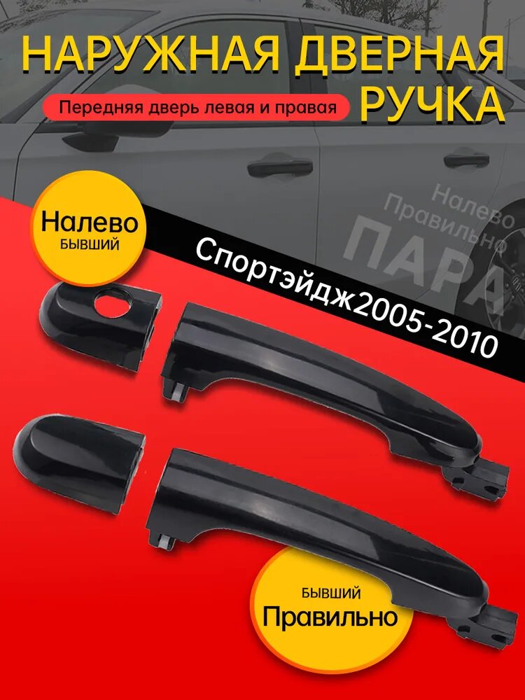 Ручка дверная автомобильная, арт. SKU70019069-2Front, 2 шт.