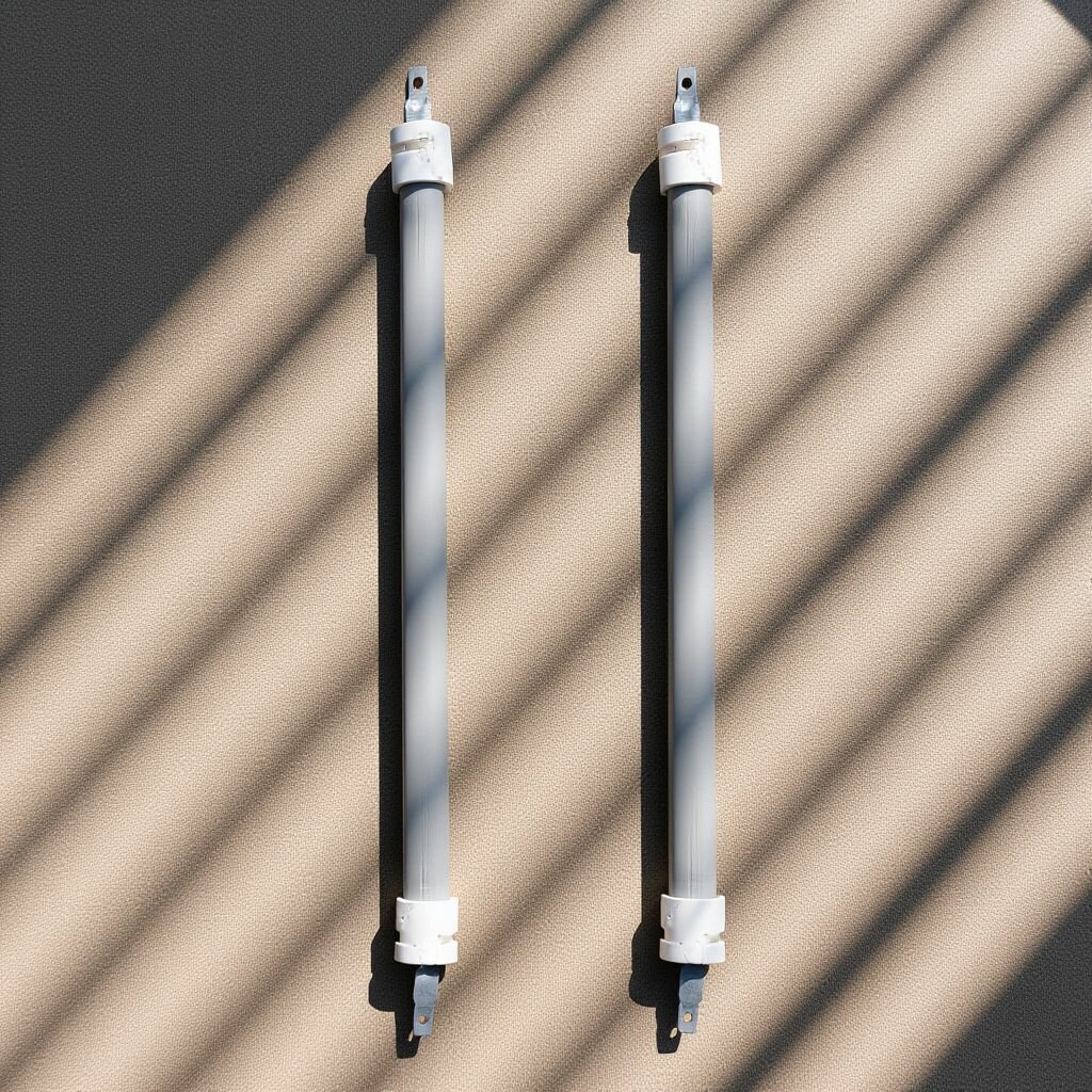 Кварцевый керамический нагревательный элемент для обогревателя, белый, для ремонта, комплект из 2 штук