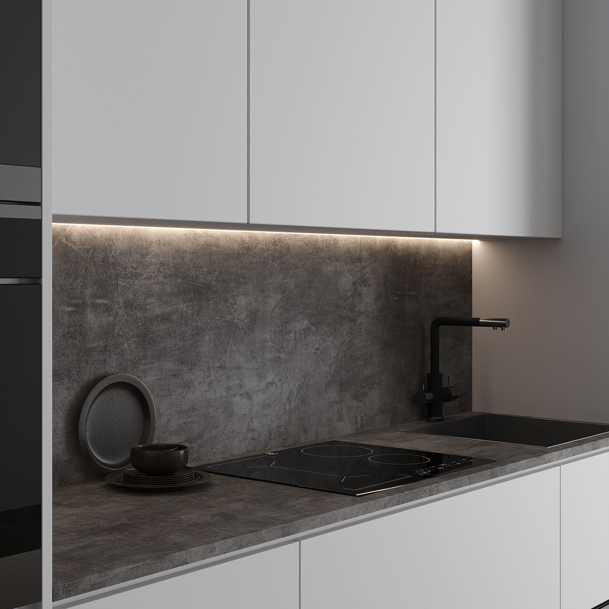 Комплект столешница + стеновая панель Venice 0081  2400х600х40, Slotex