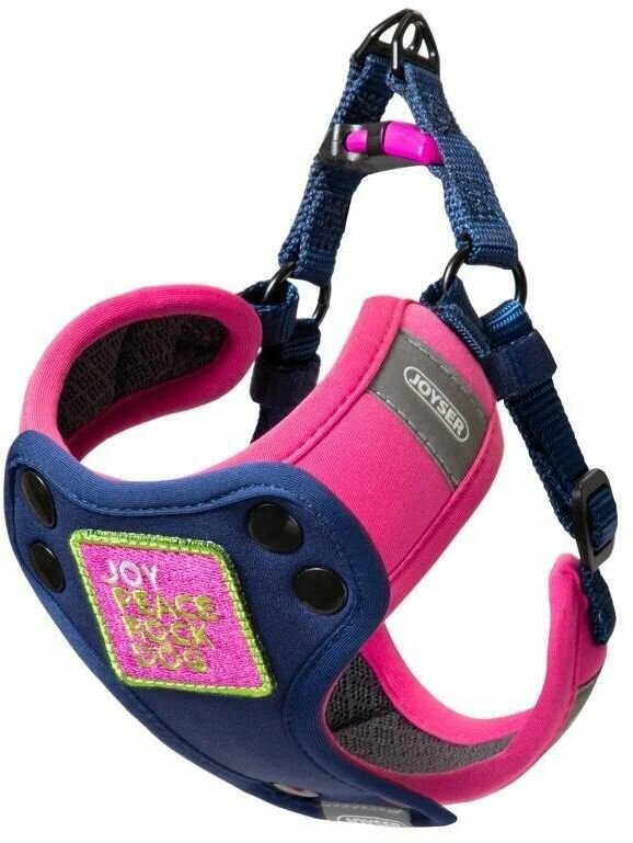 Мягкая шлейка для собак JOYSER, размер S, розовая
