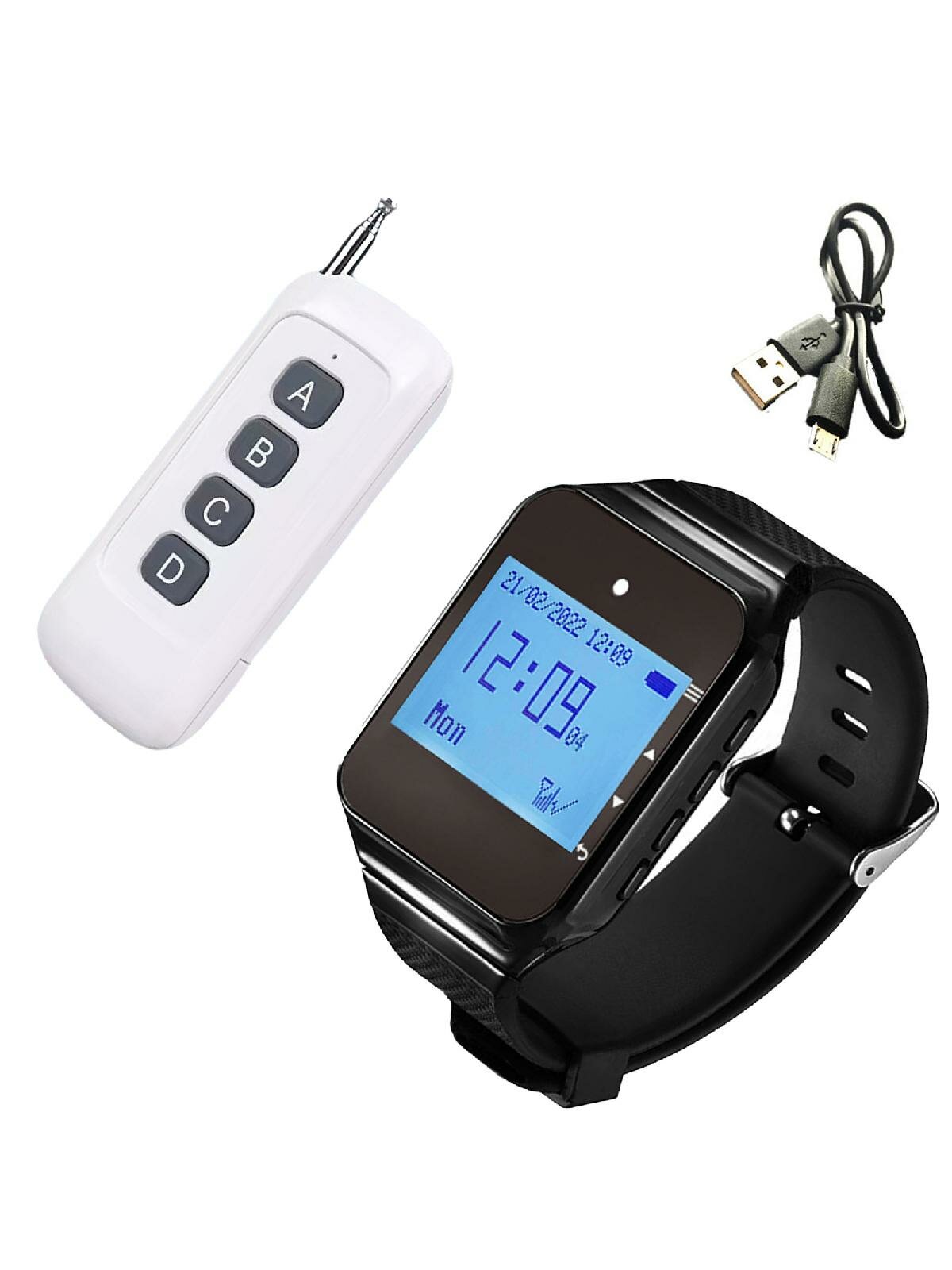 Беспроводные часы-будильник, больничный пейджер, браслет для пожилых людей, умный пейджер, школьный звонок для беспроводного вызова