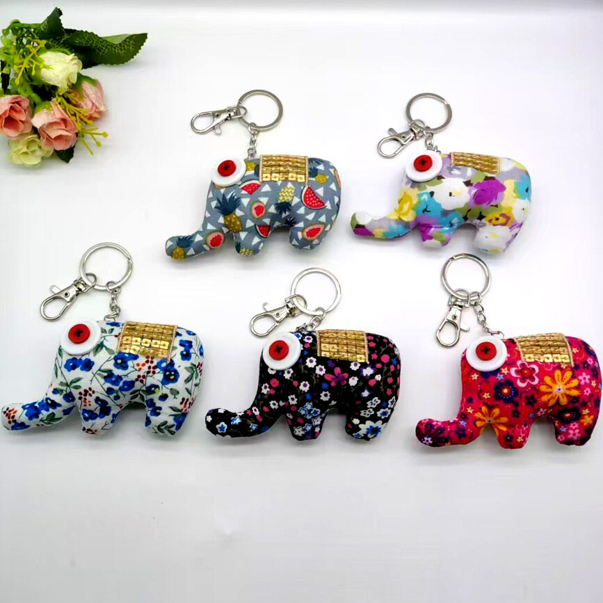 Год змеи талисман подвеска ручной работы игрушка кукла кукла слон с блестками_8-15 см (форма разных размеров)