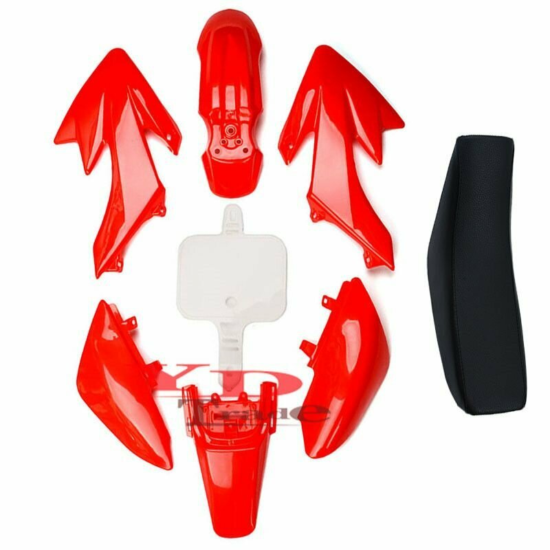 8 шт. 50Cc 110Cc 125Cc 140Cc Пластиковый 4-тактный Crf50 комплект сидений для мотокросса - наборы для самостоятельного изготовления мотоциклов, черный