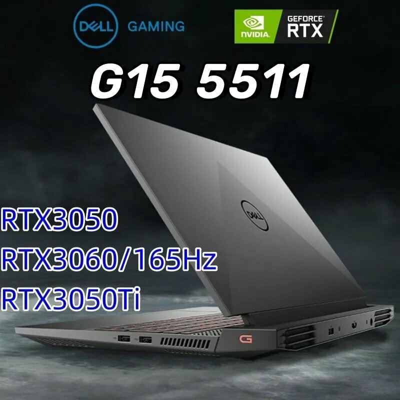 Dell Игровой ноутбук 15.6", Intel Core i5-11260H, RAM 16 ГБ, SSD, NVIDIA GeForce RTX 3050 для ноутбуков (4 Гб), Windows Pro, темно-серый, Русская раскладка