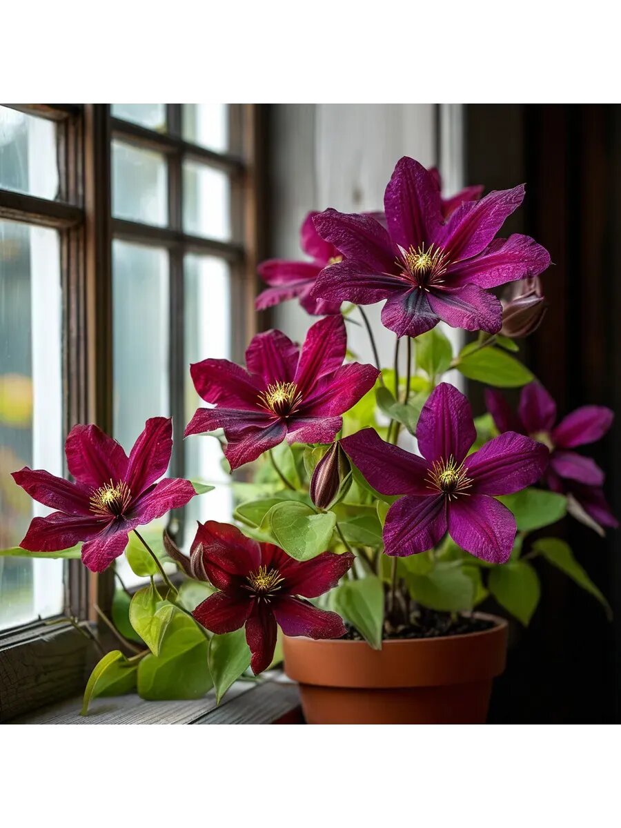 Клематис Рубра пурпурный, семена