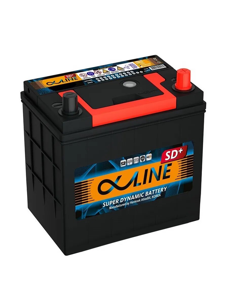 Аккумулятор ALPHALINE SD 46B19L 12V 44Ач обр. пол.