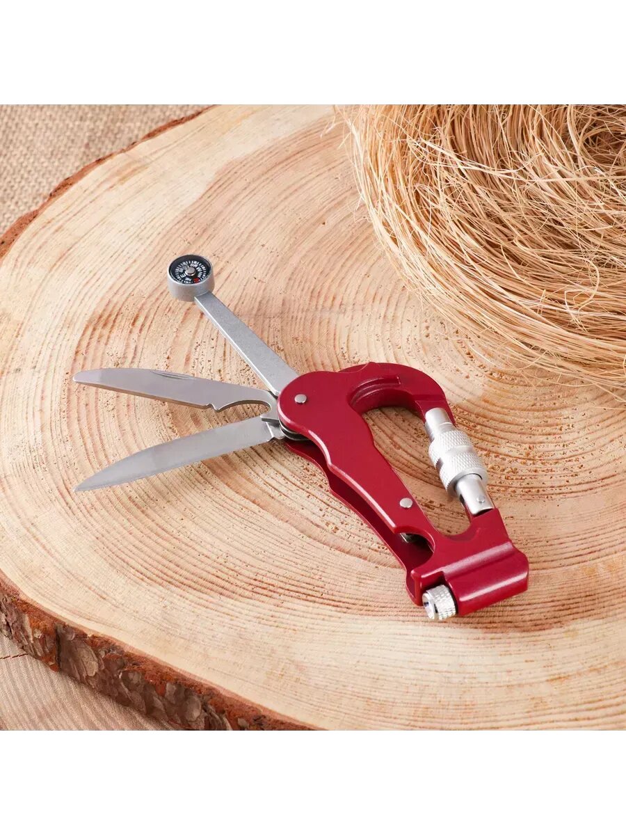 Нож складной 3в1 Карабин 15см