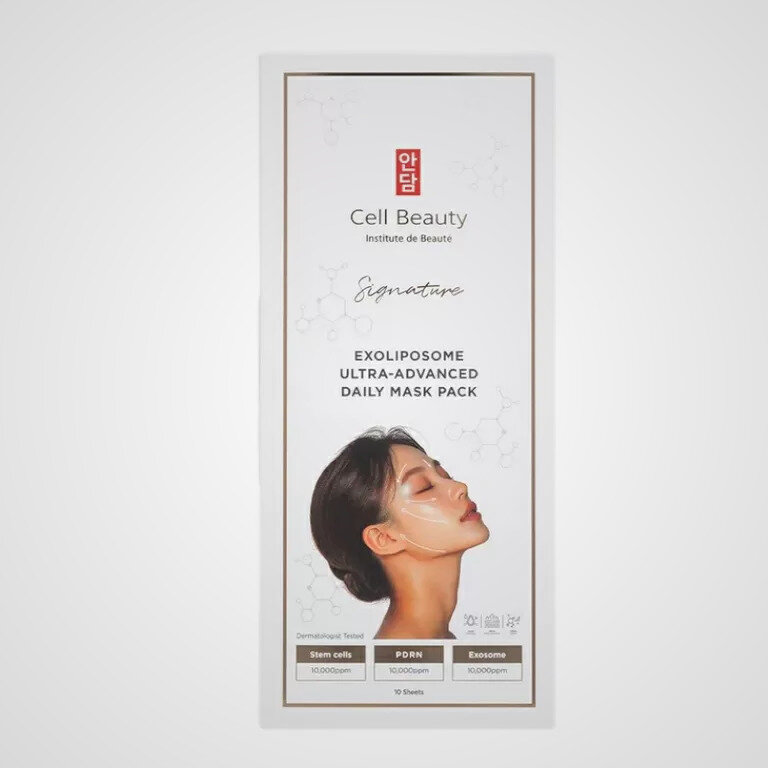 Ежедневная маска для лица с экзолипосомами Signature 10 штук в упаковке CELL BEAUTY Exoliposome Ultra-Advanced Daily Mask Pack Маска 10 шт