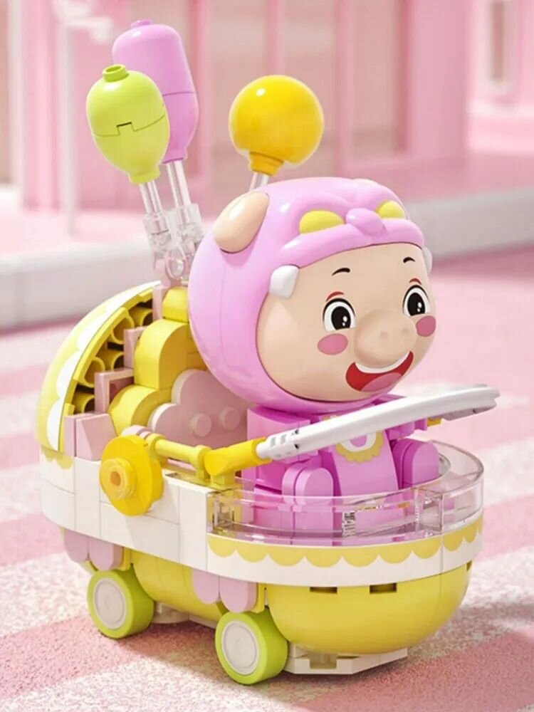 Конструктор, Коллекционная Фигурка, Детские Игрушки (JAKI GG-BOND Happy Cute Car Series)