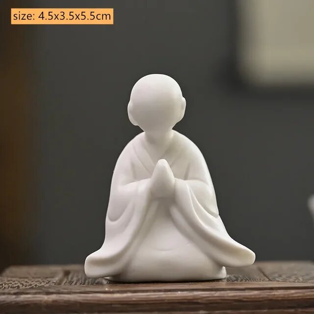 Керамические украшения в стиле дзен, фигурки чайных питомцев, статуэтки Будды, китайские чайные сервизы, маленькие фигурки монахов, аквариумы, украшения для бонсай, настольные украшения, изделия ручной работы.