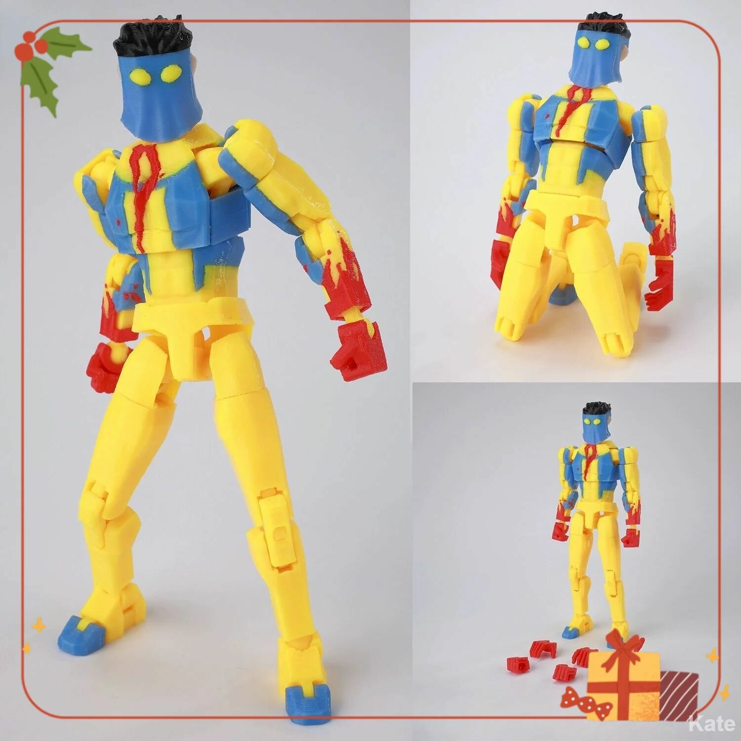 Invincible (Метка Кровавой Маски-14cm) Lucky Dummy 13,3D-печатный Подвижный Манекен