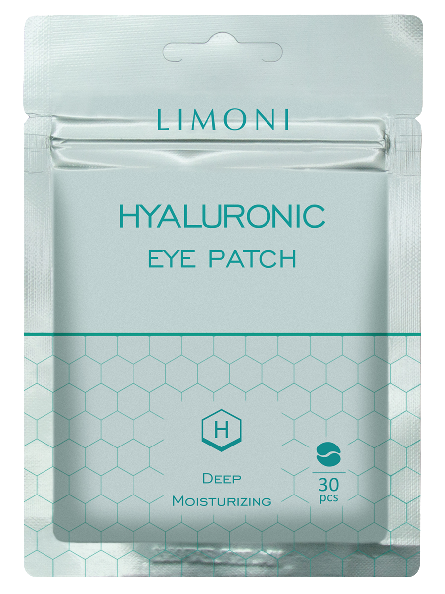 Патчи для век увлажняющие с гиалуроновой кислотой, 30 шт, Limoni