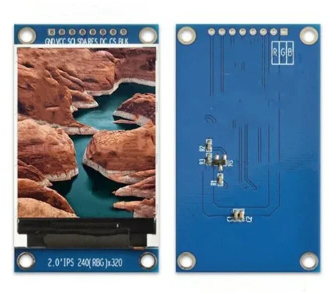 IPS 2,0-дюймовый 8-контактный/12-контактный TFT ЖК-экран ST7789 Drive IC 240(RGB)*320 Интерфейс SPI