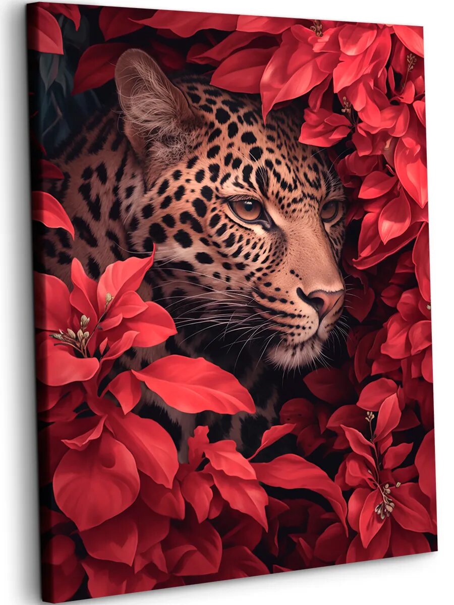 Хищник Картина по номерам на холсте 40х50 см