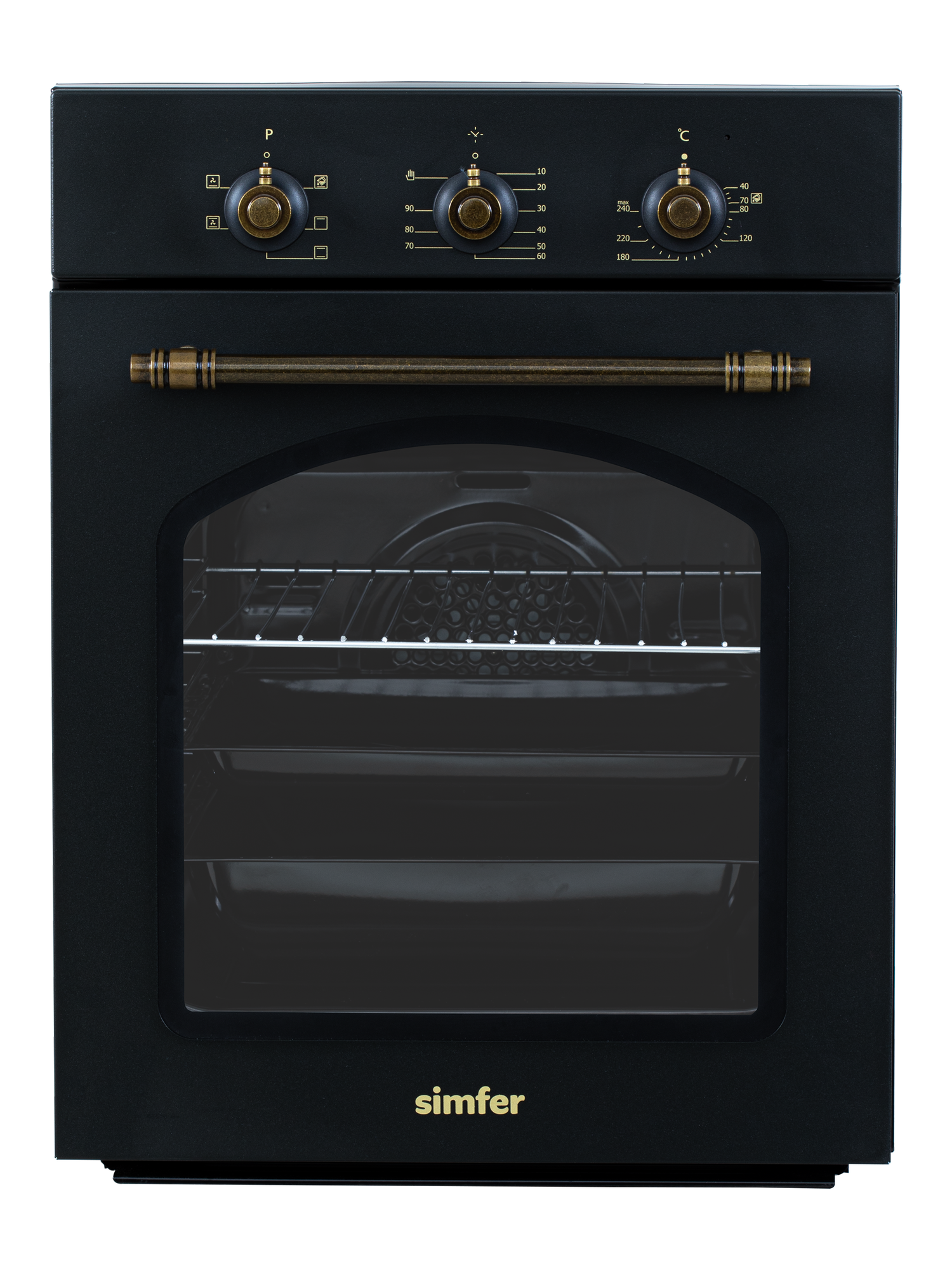Духовой шкаф электрический встраиваемый Simfer 45см, 5 режимов, 49л, конвекция, таймер, 2 стекла, 5 ЛЕТ гарантия, турция