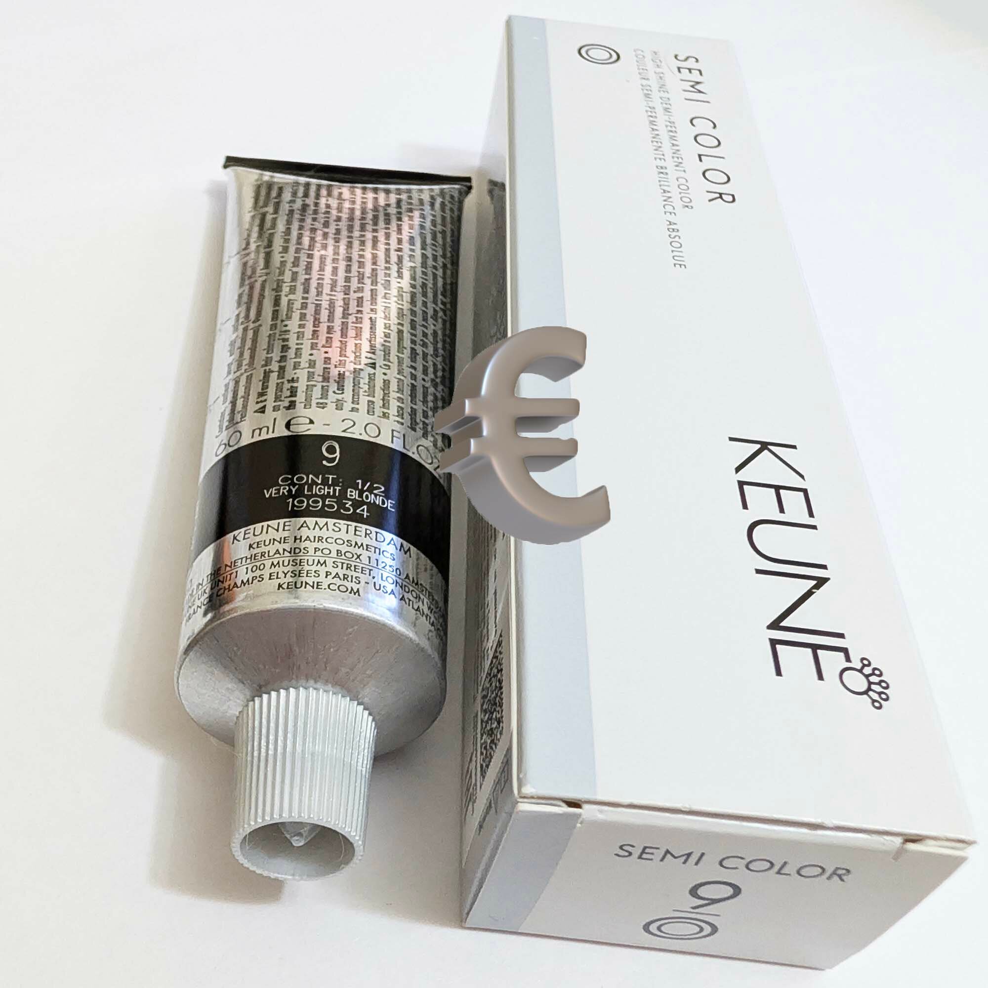 Keune Semi Color 9 Краска Семи Очень Светлый Блондин Безаммиачная краска для волос 60 мл