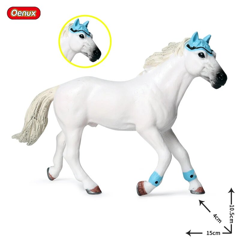 Фигурки Oenux Wild Steed Clydesdale White horse B