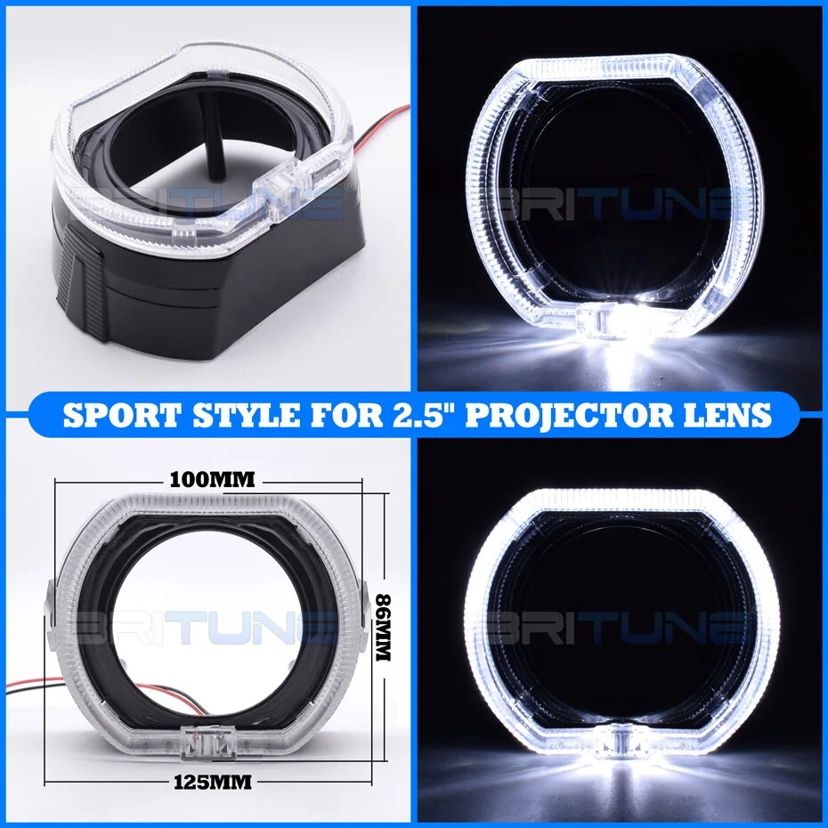 Ангельские глазки маска LED для 2,5/3,0 дюйма линзы для фар, LED маска для Koito 2.5-Inch C Shrouds