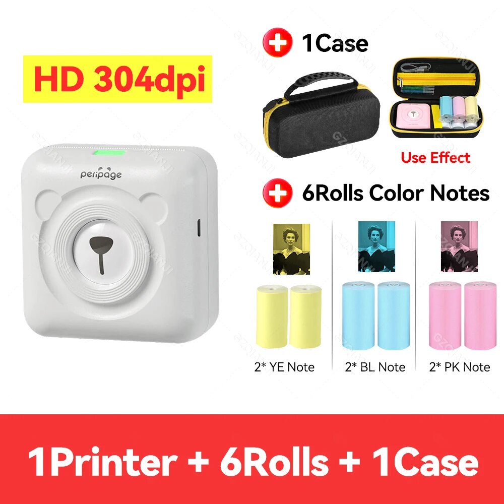 Термопринтер Peripage A6 желтый WH 1Case 6Roll CO
